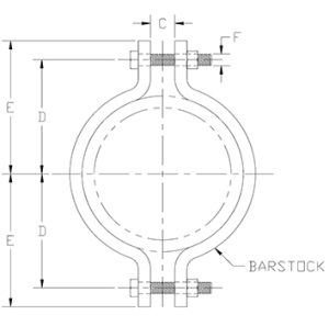Non-Standard Two Bolt Pipe Clamp – Rilco